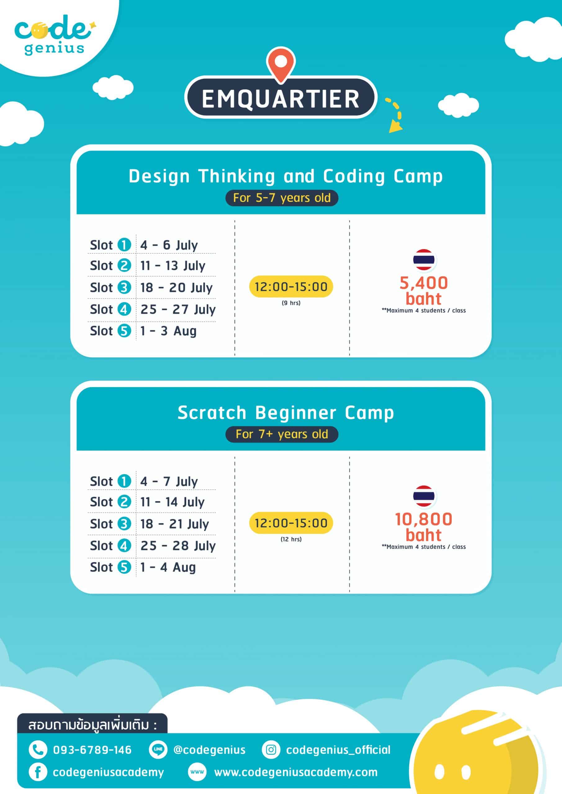 Innovator Camp คอร์สปิดเทอมสำหรับเด็กชอบ Code - Code Genius