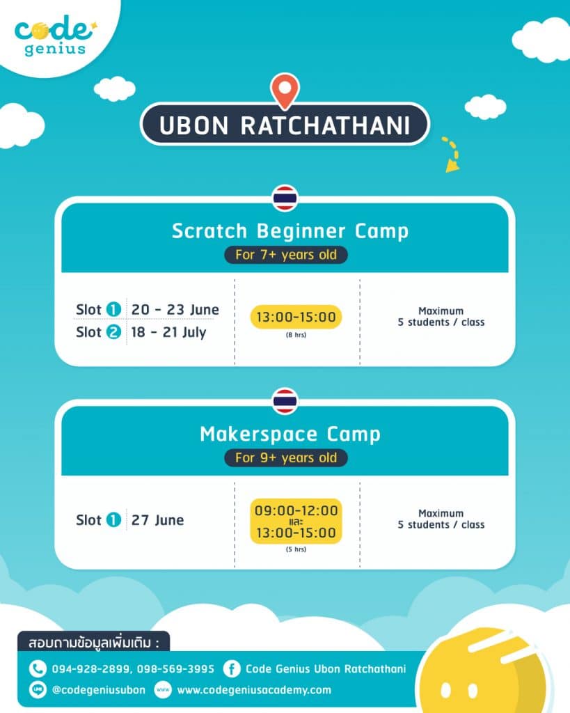 Innovator Camp คอร์สปิดเทอมสำหรับเด็กชอบ Code - Code Genius